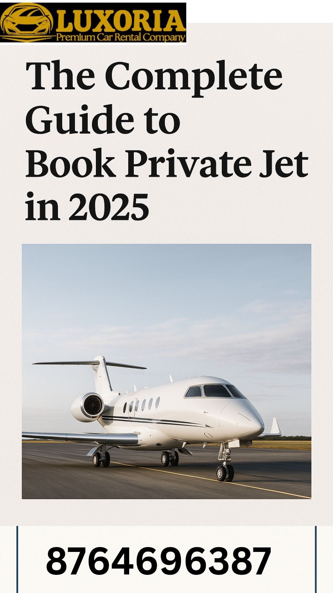 The Complete Guide to Book Private Jet in 2025 | by Luxoria | Apr, 2025 | Medium