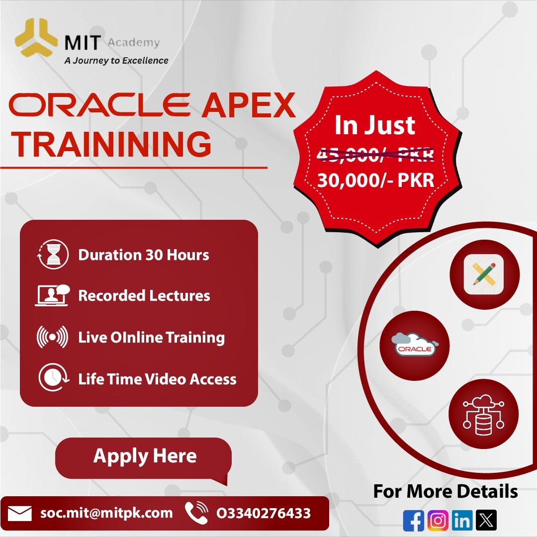 Oracle APEX Training: Empowering Developers with Low-Code Development | by Ora Tech Systems ...