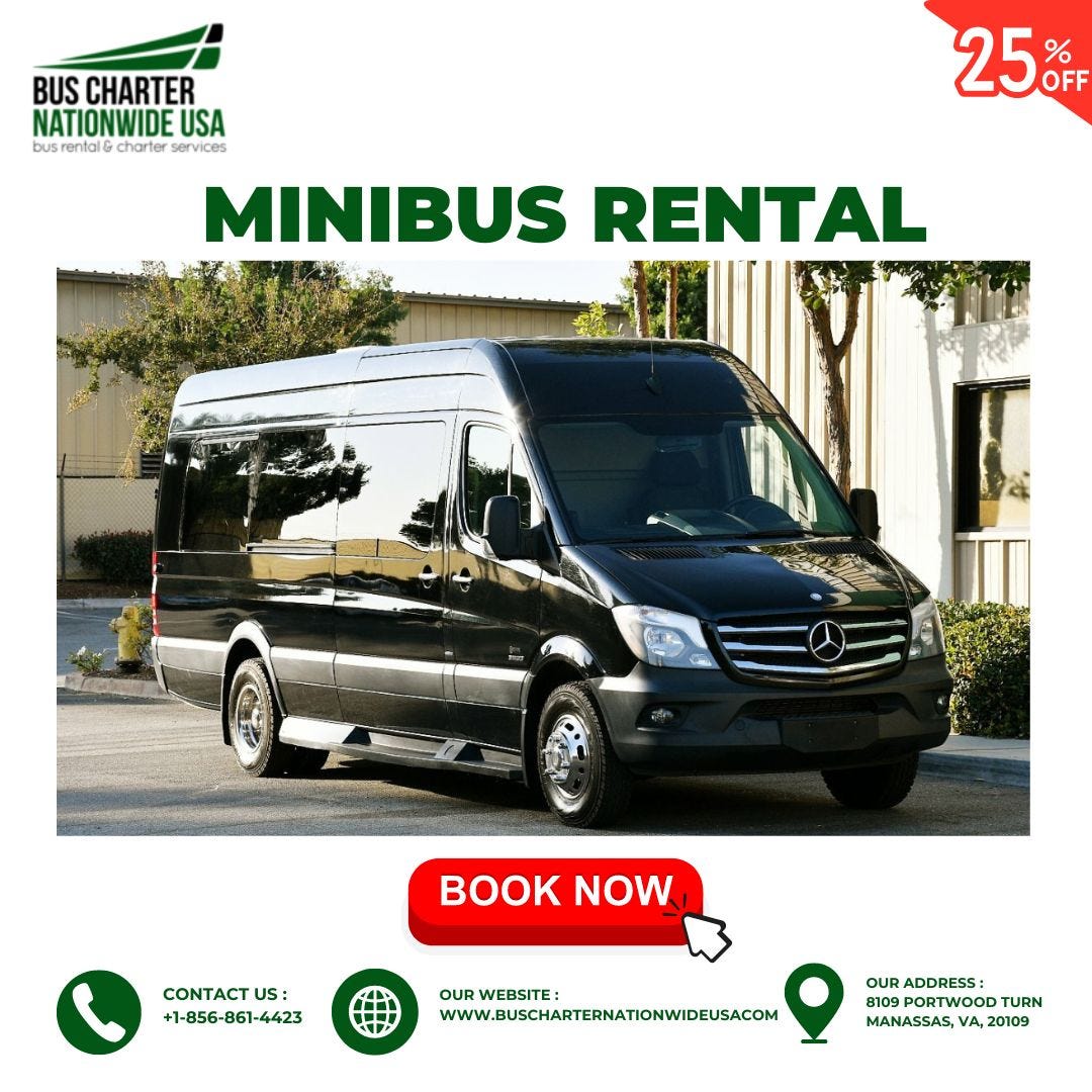 Affordable Minibus Rental | Bus Charter Nationwide USA - BusCharterNationwideUSA - Medium