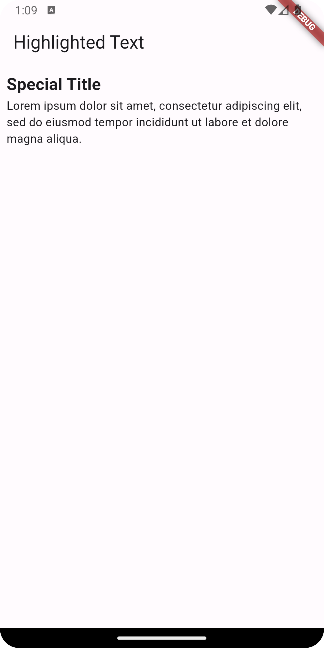 Highlighted Text in Flutter, Highlighted Title | Medium