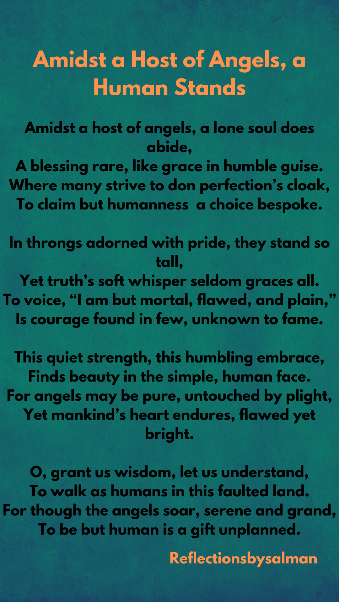 Amidst a Crowd of Angels, the Presence of a Human is No Less than ...