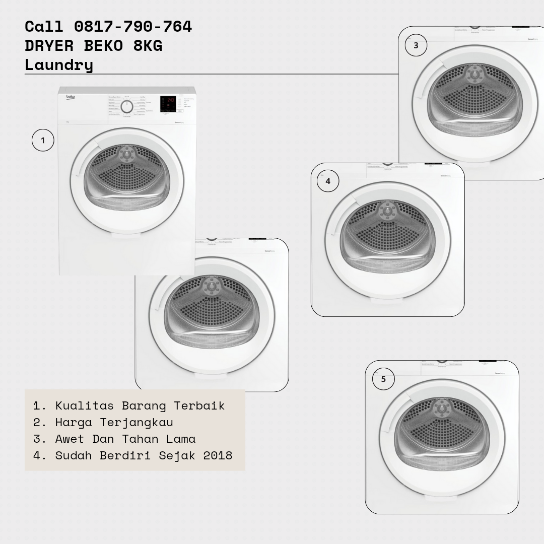 Call 0817-790-764 DRYER BEKO 8KG Laundry - Rafli LAUNDRY - Medium