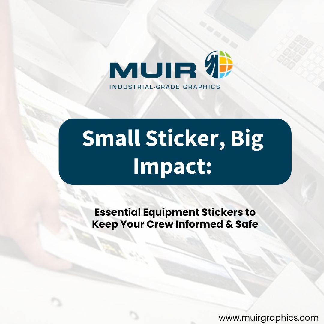 Small Sticker, Big Impact: Essential Equipment Stickers to Keep Your ...