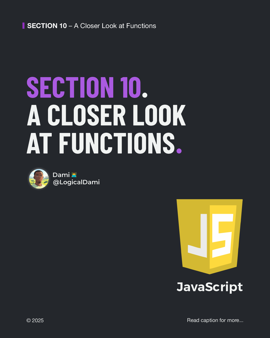 Section 10 — A Closer Look at Functions - DamiStacks - Medium