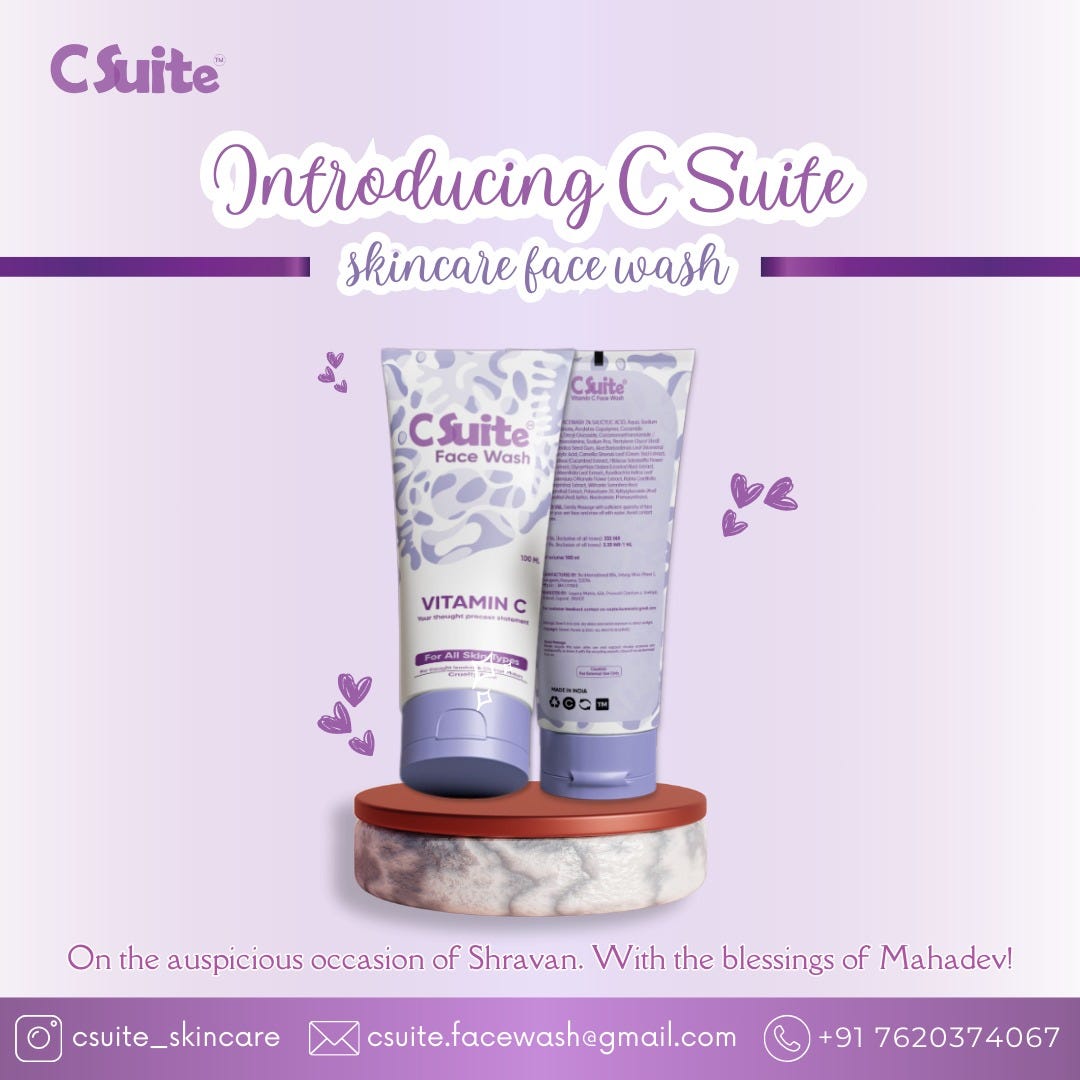 Introducing homegrown C Suite Skincare Vitamin C Face Wash for all skin ...
