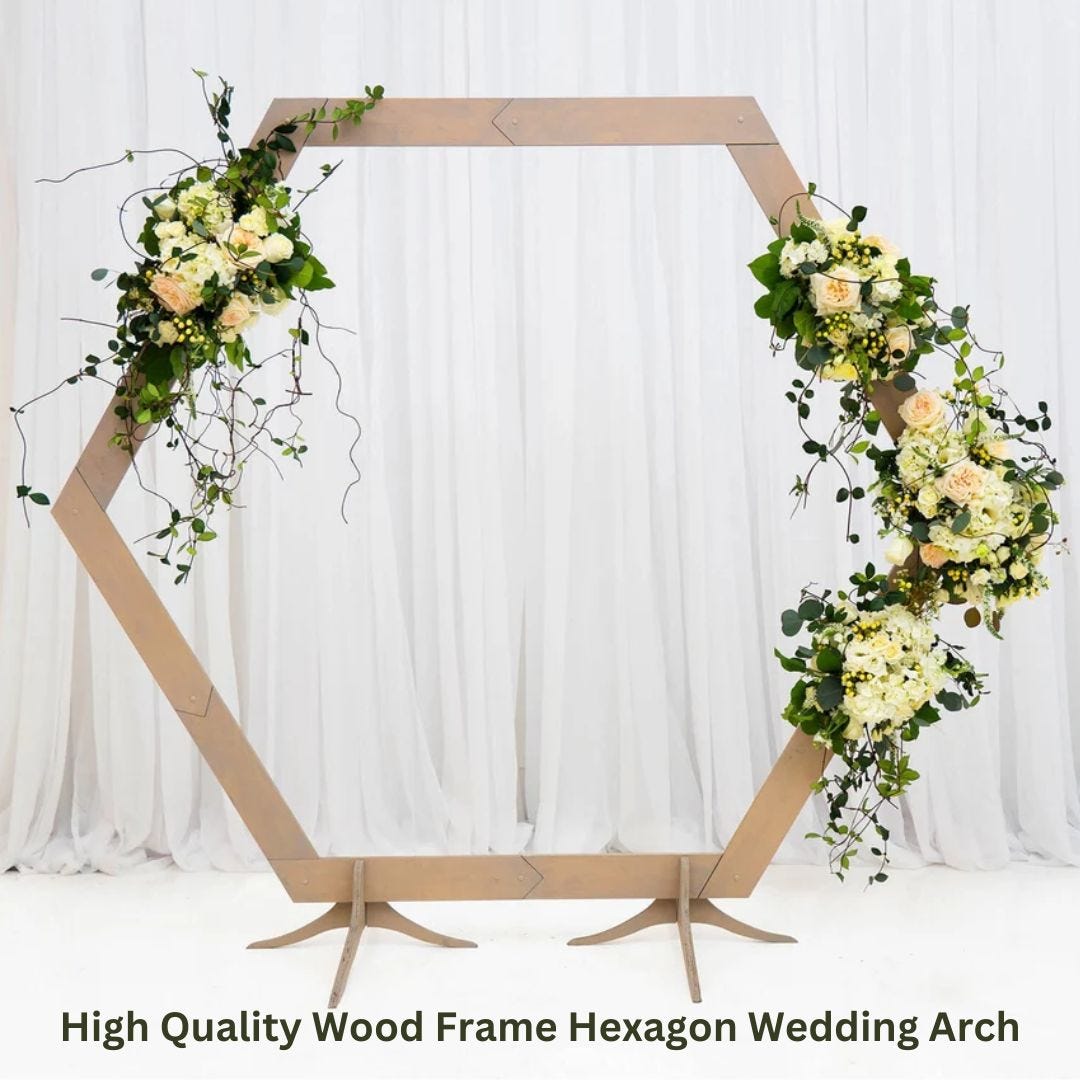 Captivate Your Memories with this Exquisite Handcrafted Hexagon Wedding ...