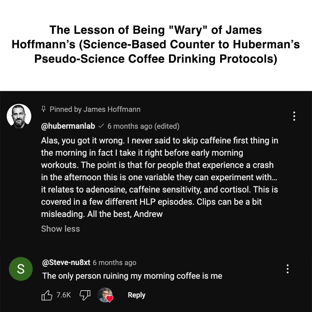 The Lesson of Being “Wary” of James Hoffmann’s (Science-Based Counter ...