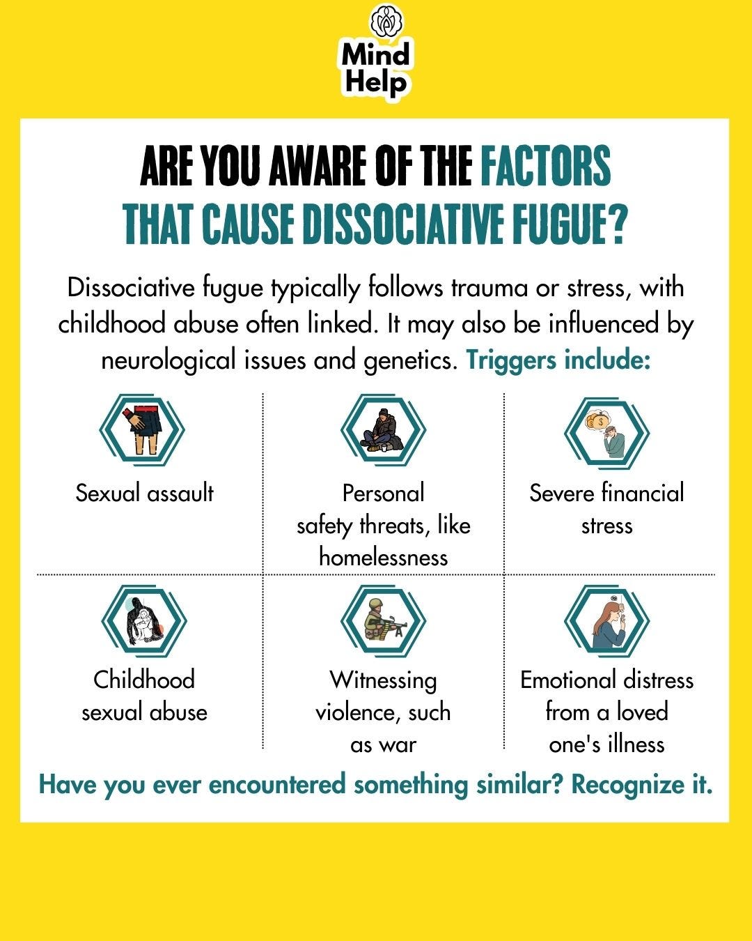 Dissociative fugue is a rare psychological phenomenon characterized by ...