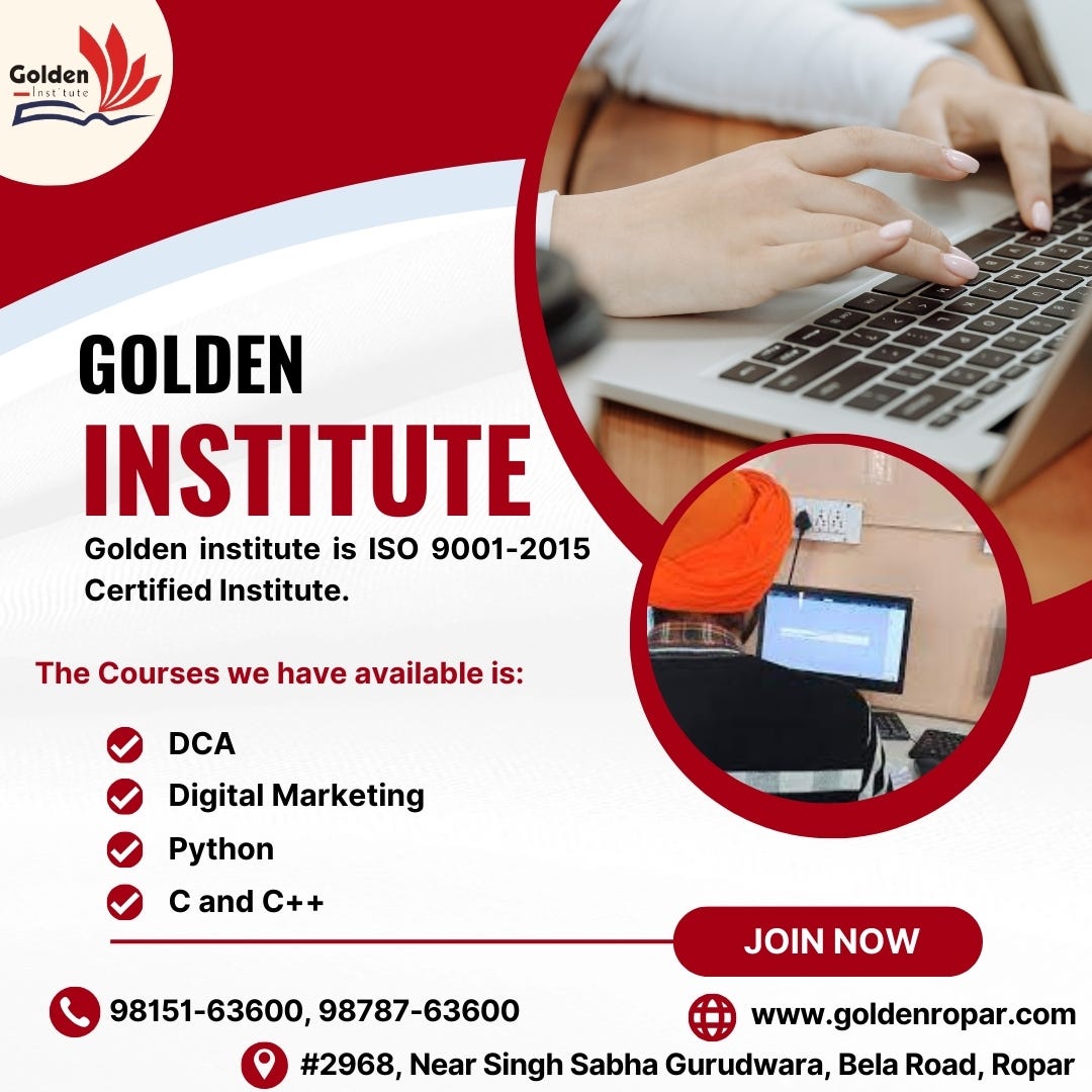 Golden institute is ISO 9001–2015 Certified Institute. | by Golden ...