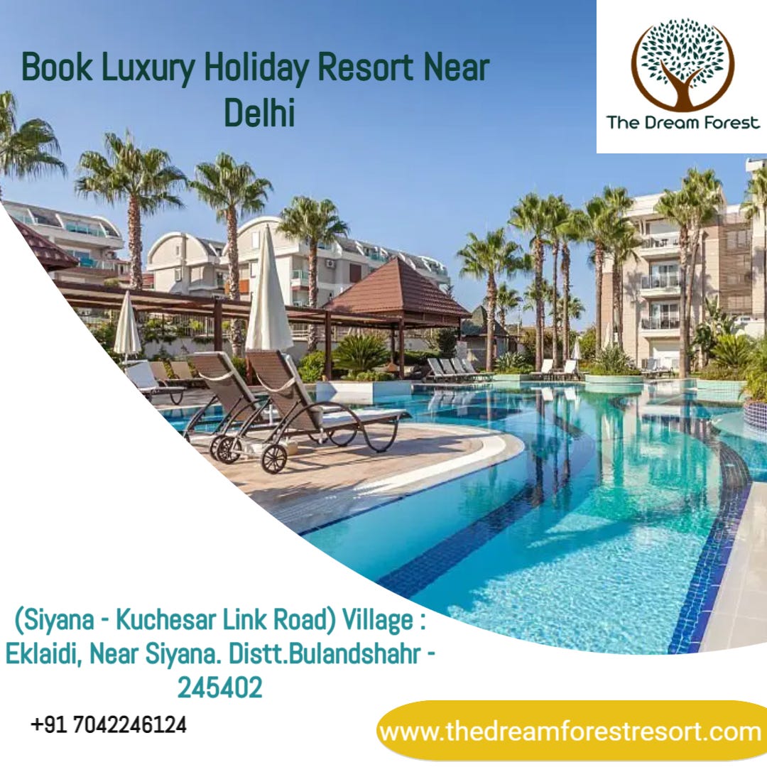 Book Luxury Holiday Resort Near Delhi - The Dream Forest Resort - Medium