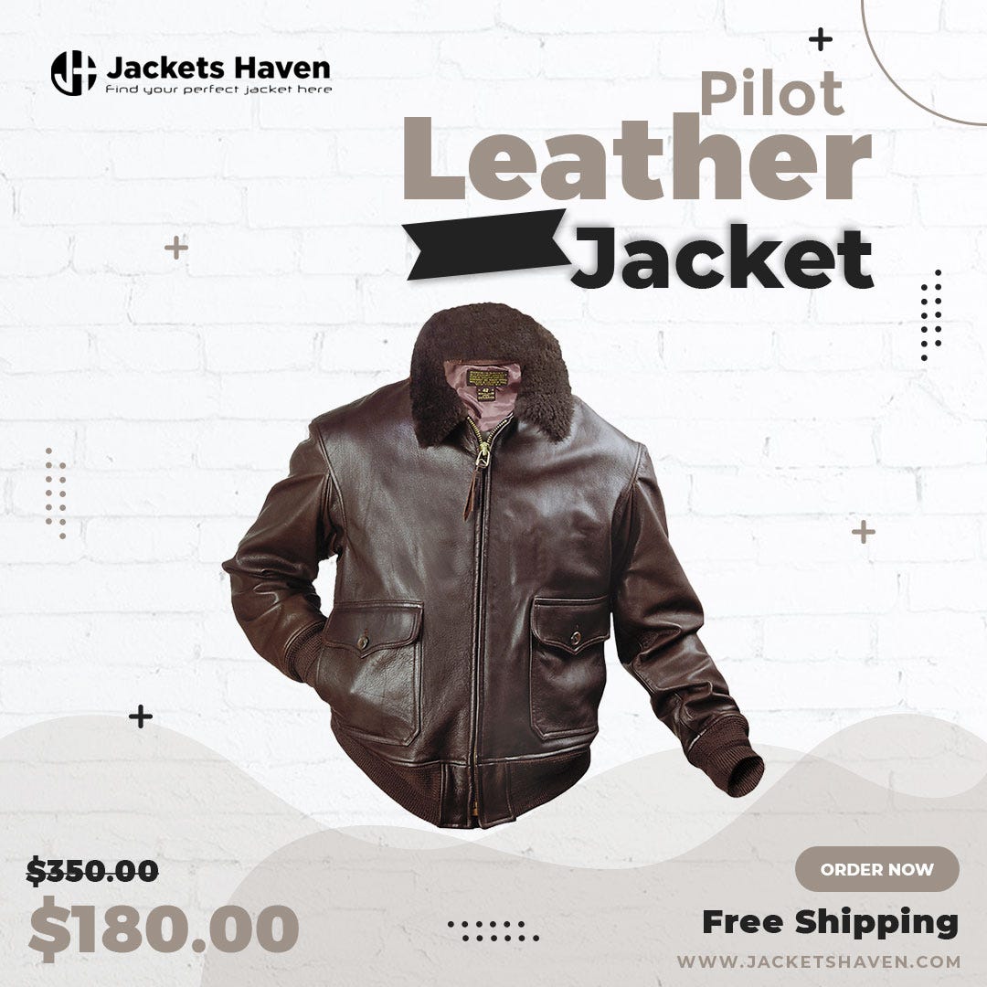 Buy Pilot Leather Jacket With Free Worldwide Shipping https://jacketshaven.com/collections/pilot ...