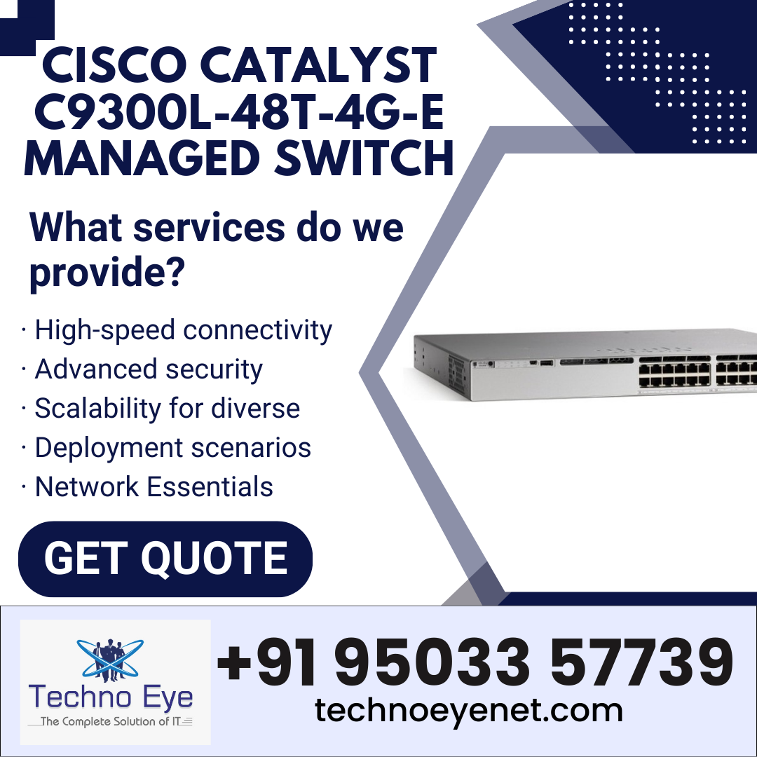 Cisco Catalyst C9300L-48T-4G-E Managed Switch | by Techno Eye | May, 2024 | Medium