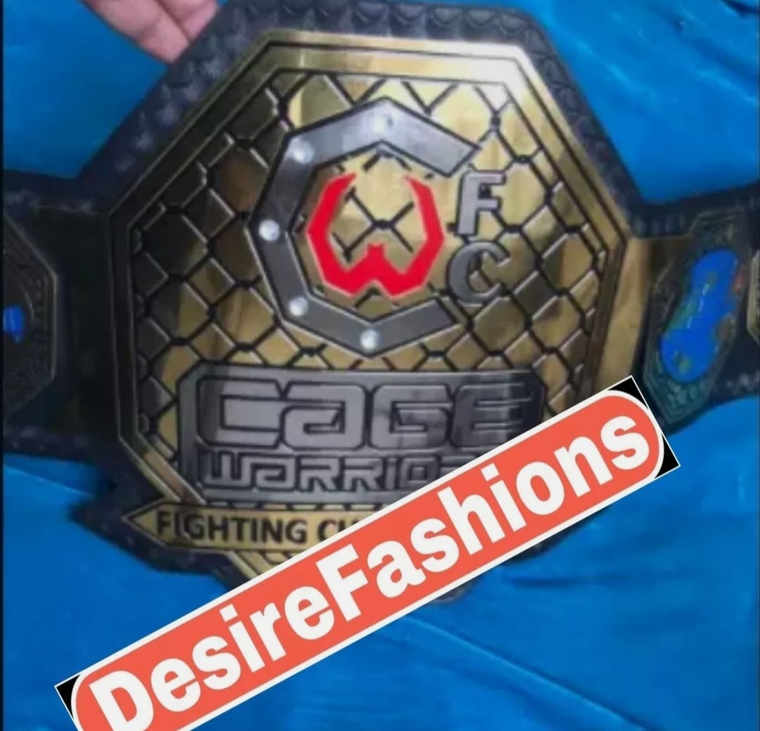 Cage Worrier Fighting Wrestling Championship Belt Item Link… - Desire ...