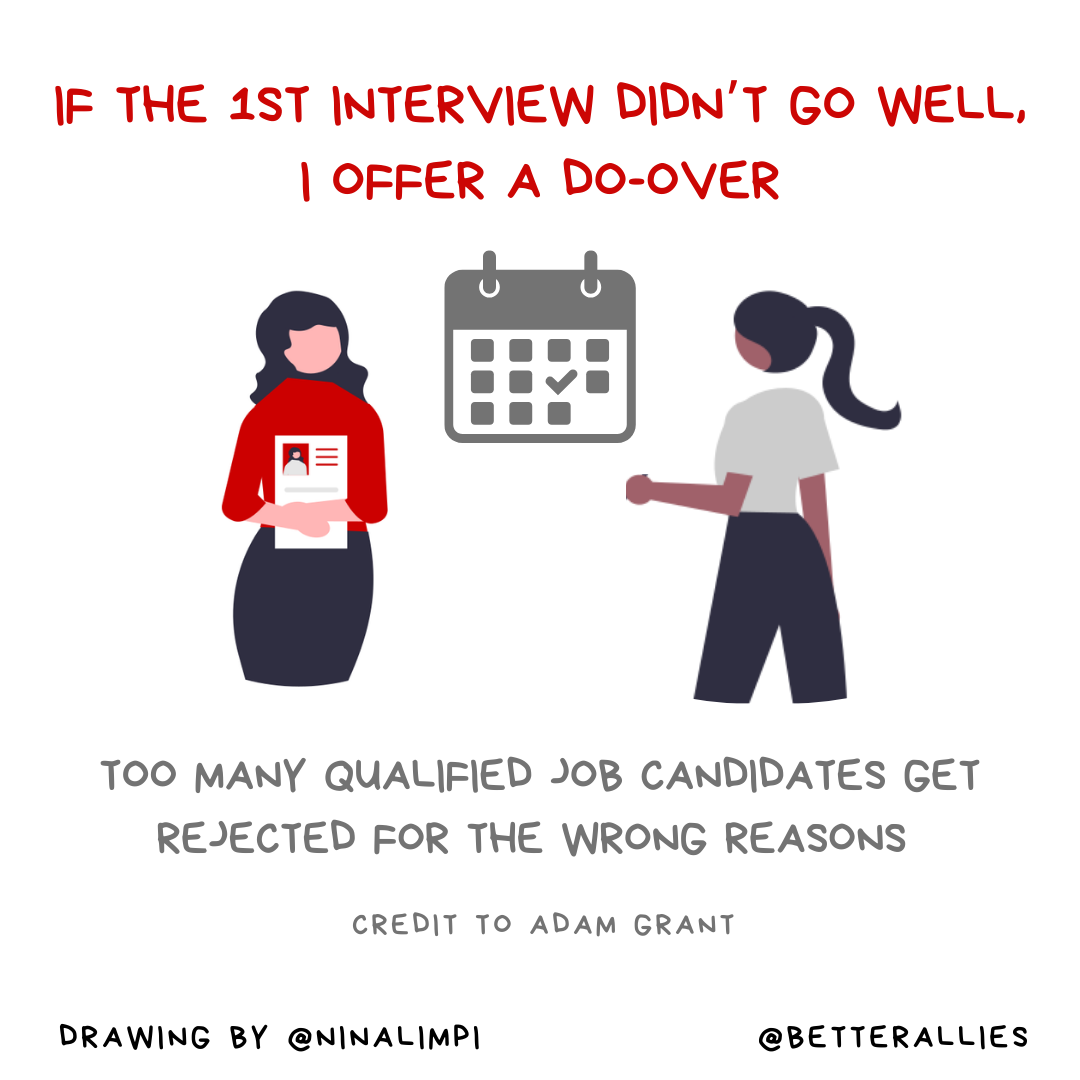 Offer A Do Over Interview And Other Actions For Allies By Better Allies® Code Like A Girl