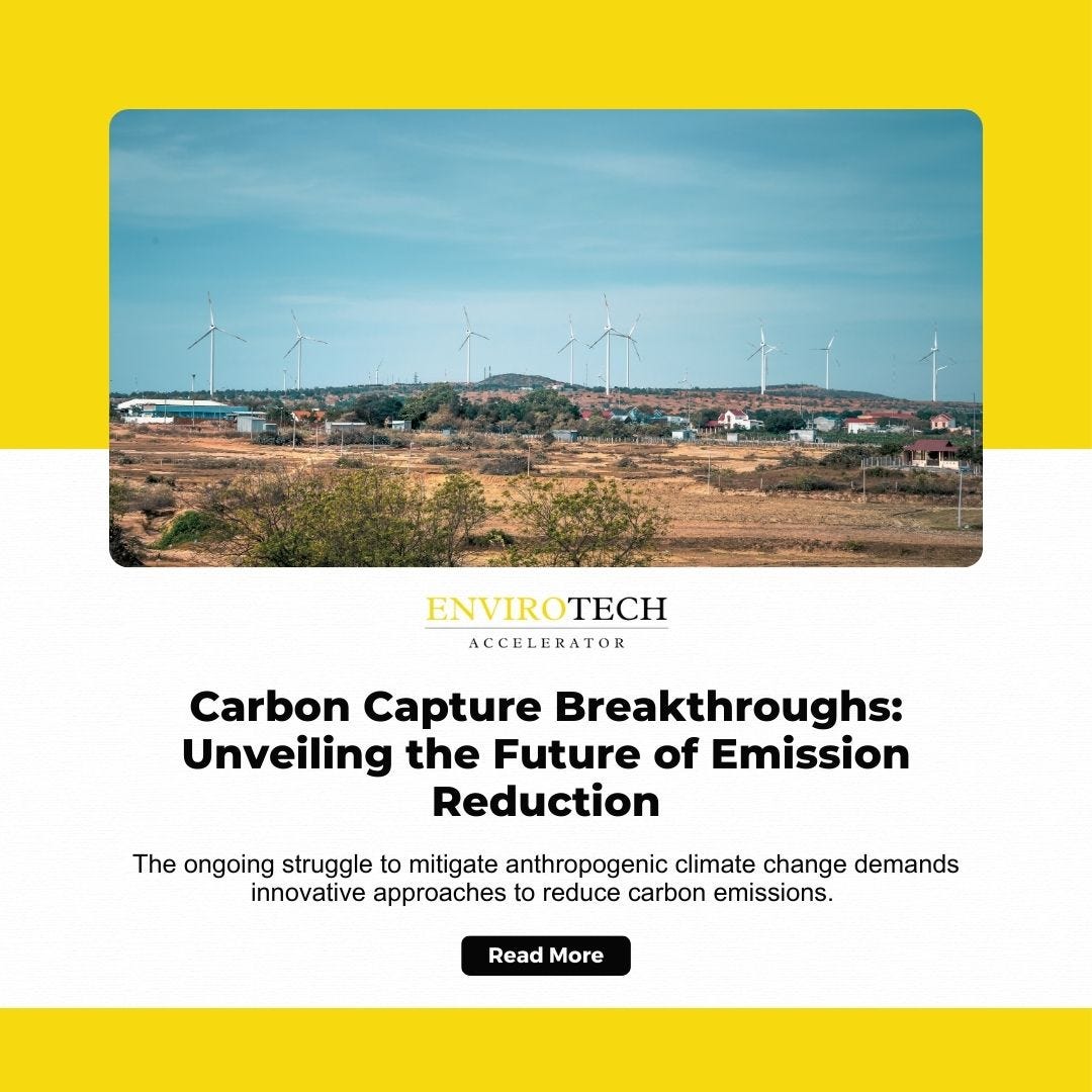 Carbon Capture Breakthroughs: Unveiling The Future Of Emission ...