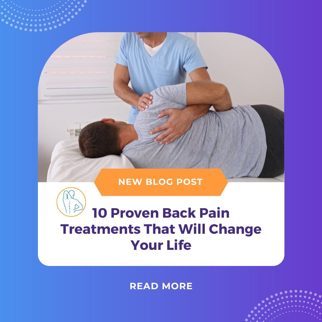 10 Proven Back Pain Treatments That Will Change Your Life | by Chiro ...