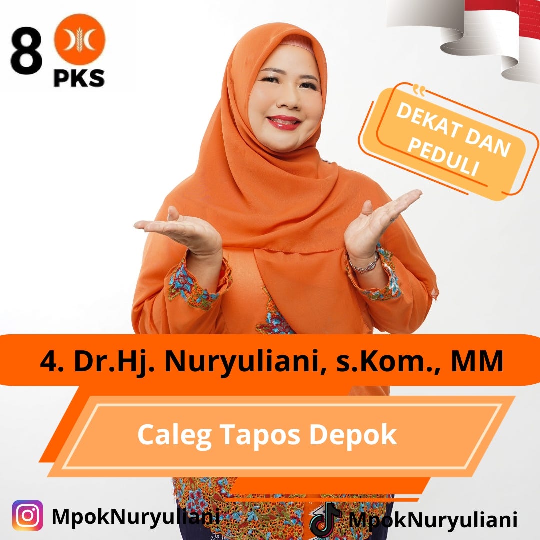 PRIBUMI, Dr Hj Nuryuliani Caleg Tapos Depok - Caleg Sukatani Tapos Depok - Medium