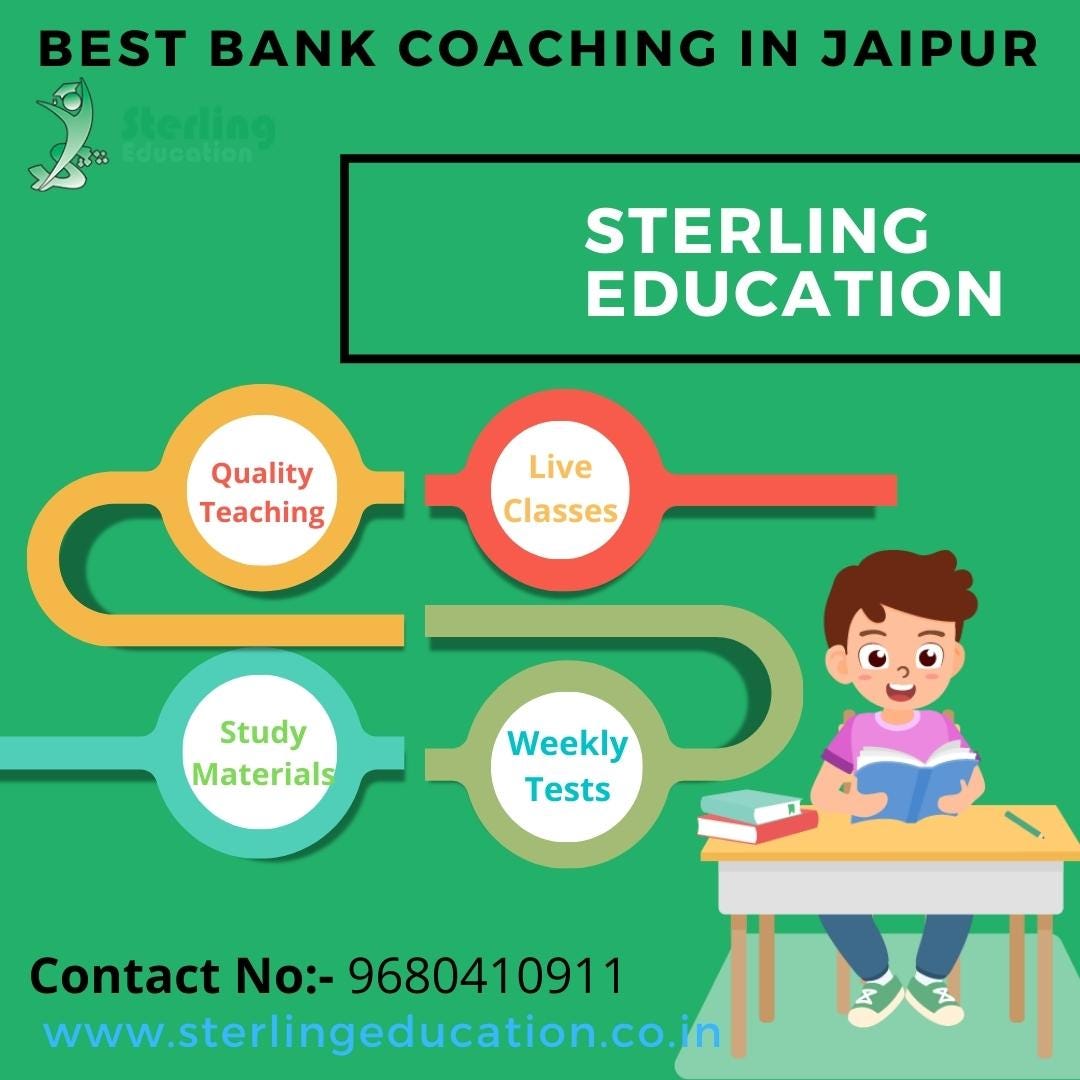 Sterling Education Best bank Coaching in Jaipur - Sushil kumar - Medium