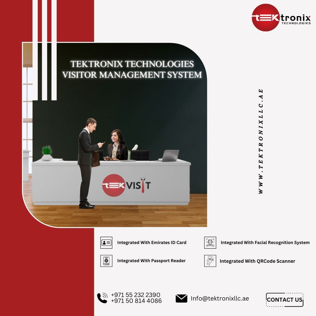 Unlocking Efficiency Tektronix Technologies Visitor Management System Software In Dubai Abu
