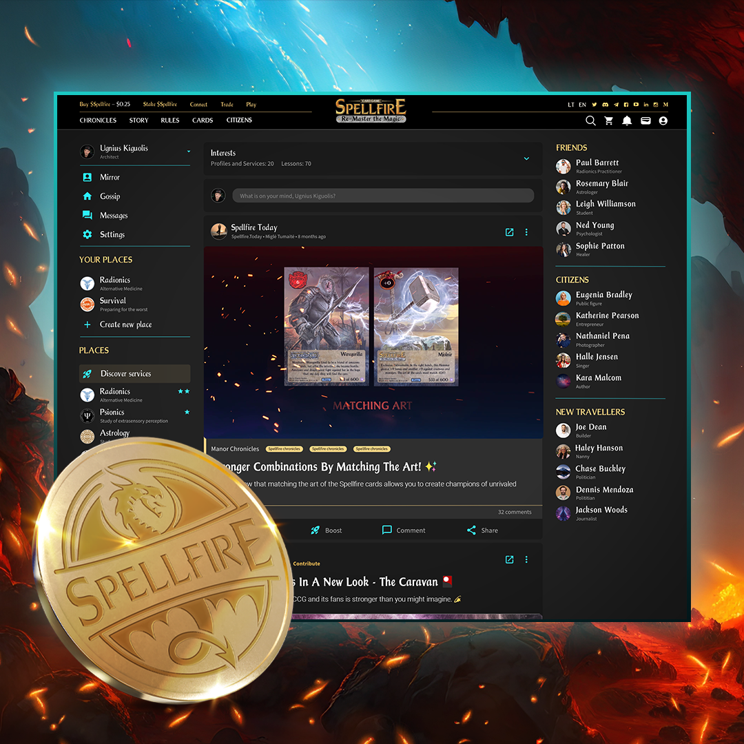 $SPELLFIRE Token x Spellfire Social Platform - Spellfire - Re-master ...