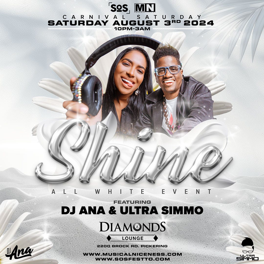 SHINE All White 2024 Featuring DJ ANA & ULTRA SIMMO - Harry Ajax - Medium