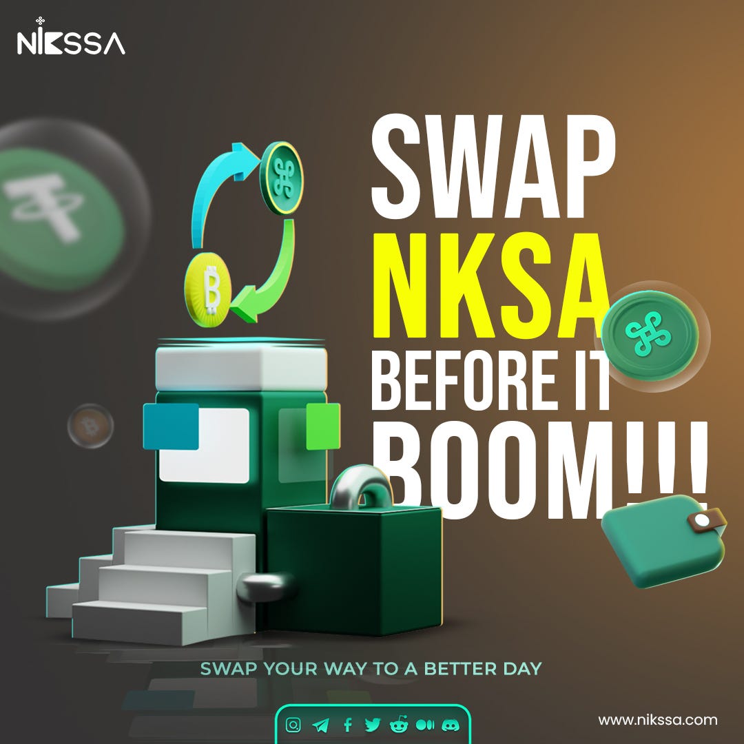 Swap you NKSA token…. in NIKSSA website….!!!!! before it booms….!!!! #cryptomarket #blockchain # ...