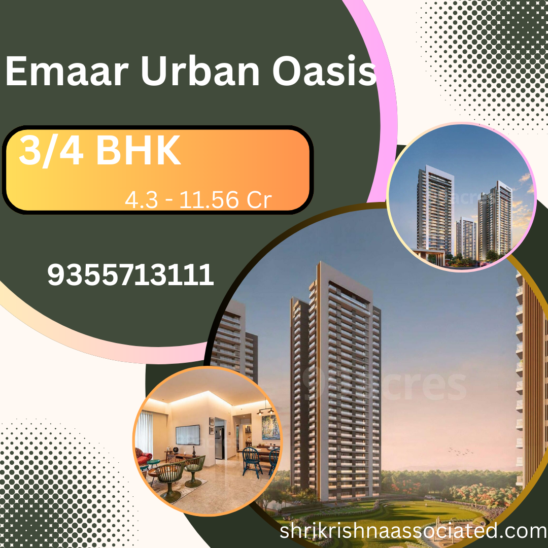 Emaar Urban Oasis in Gurugram epitomizes luxury living, blending contemporary design with a ...
