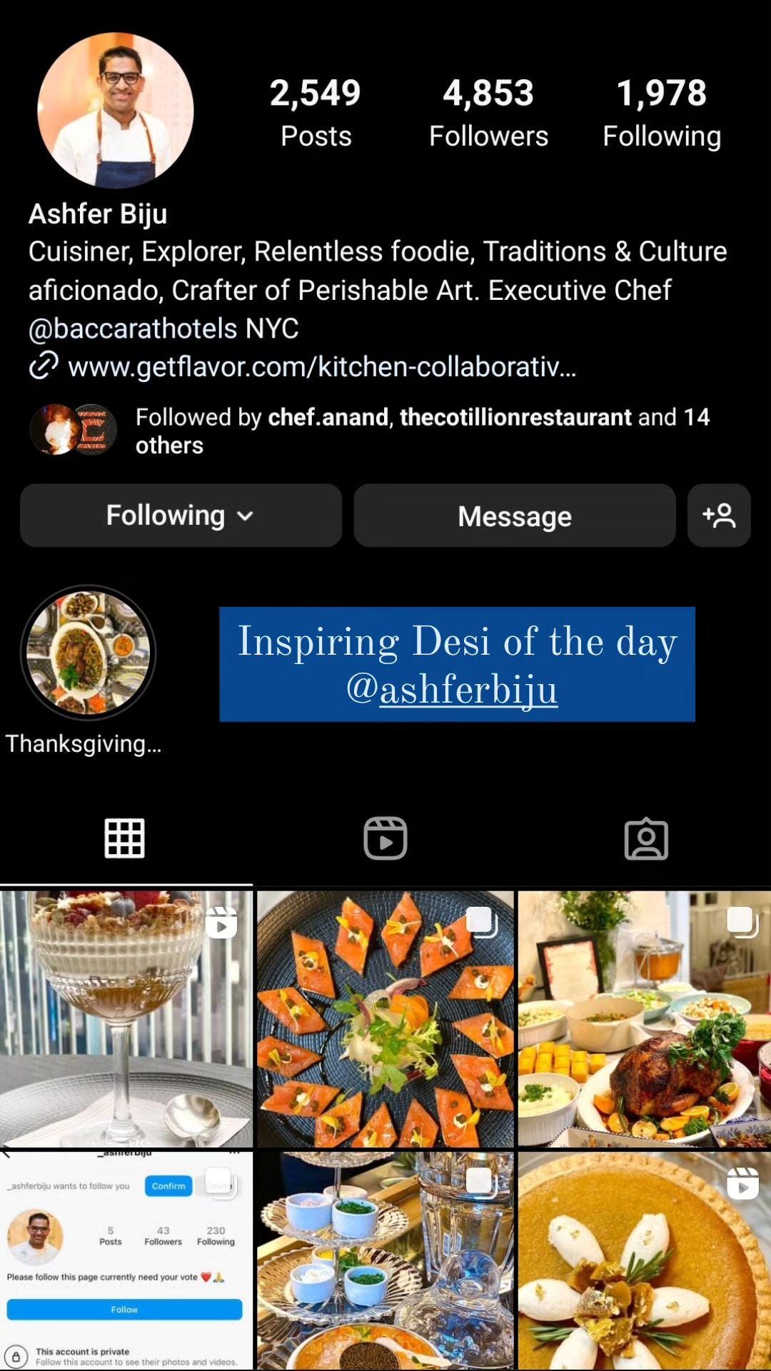 Chef Ashfer Biju: Inspiring Desi of the Day - Zeeshan Zaidi - Medium