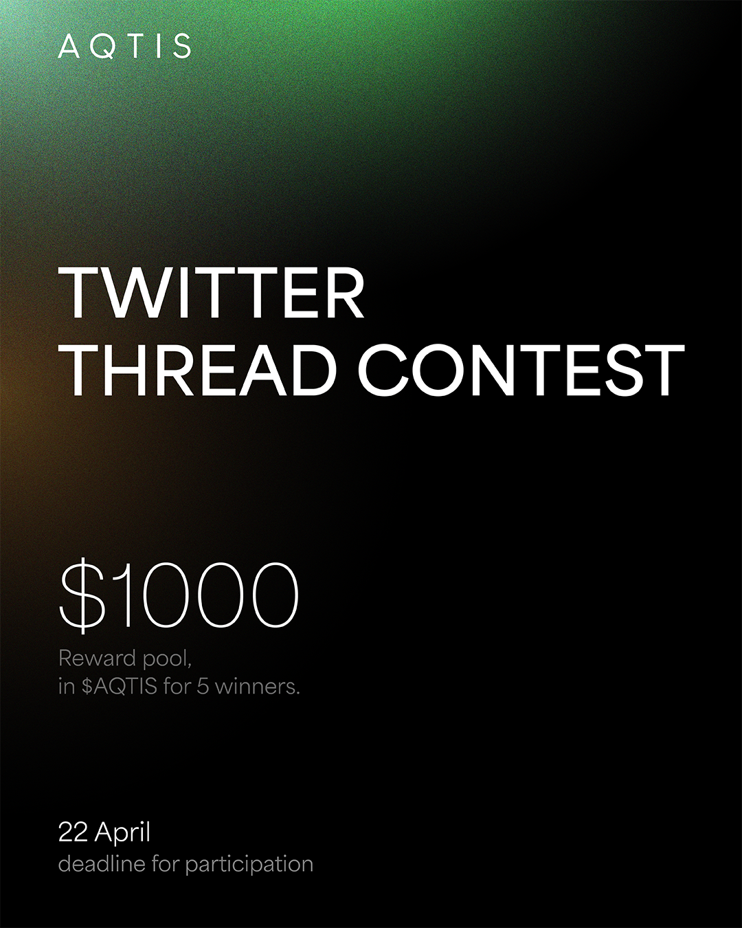 AQTIS TWITTER THREAD CONTEST. Greetings, #AQTIVATORS! AQTIS is… | by ...
