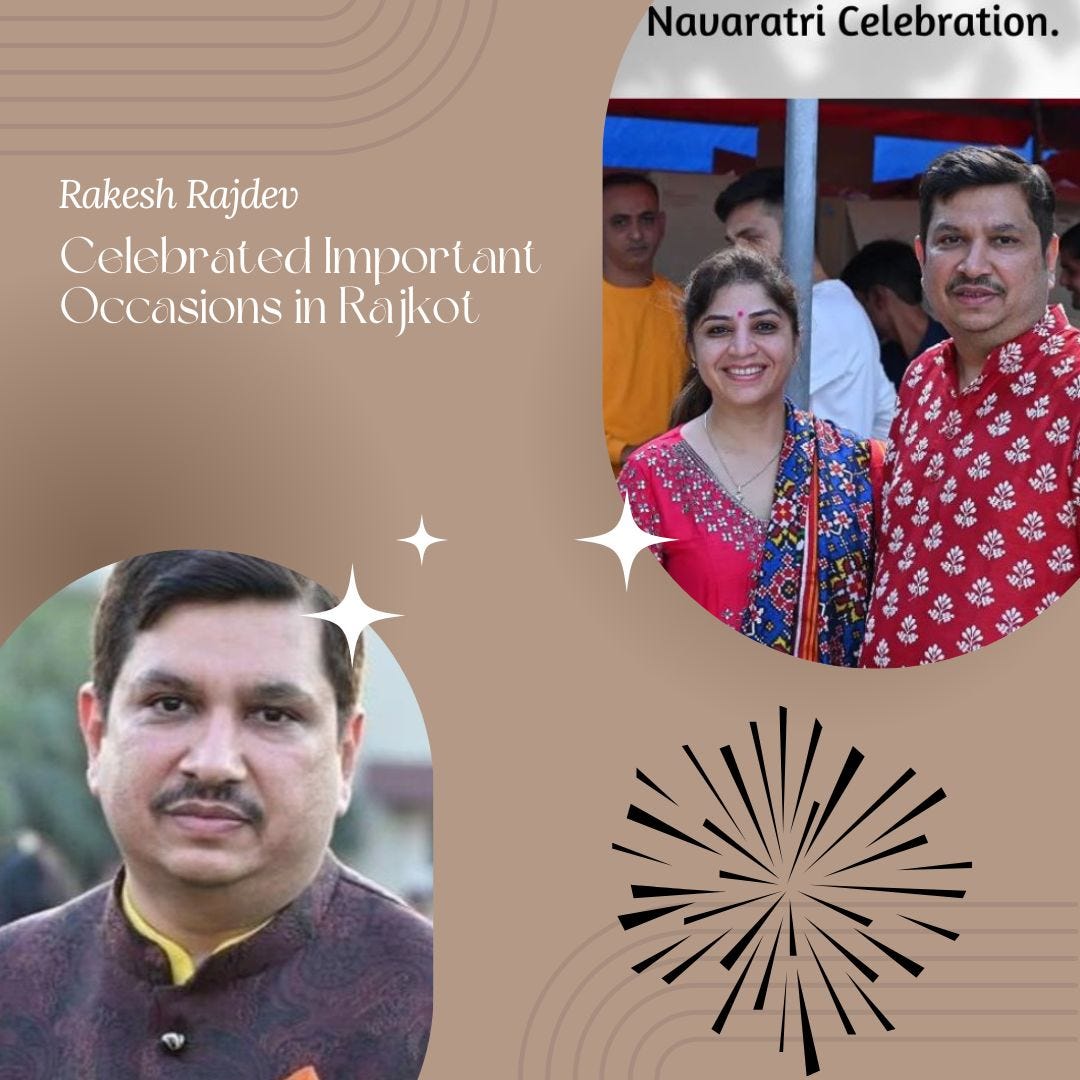 Rakesh Rajdev — Celebrated Important Occasions in Rajkot ...