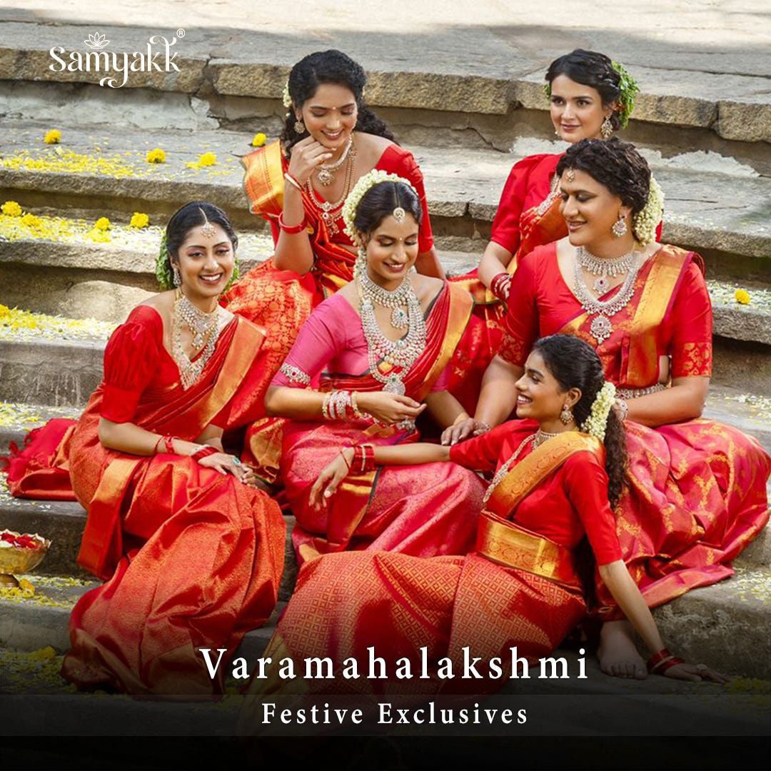 Traditional Outfits for Varalakshmi Celebrations | by Kishan Kumar ...