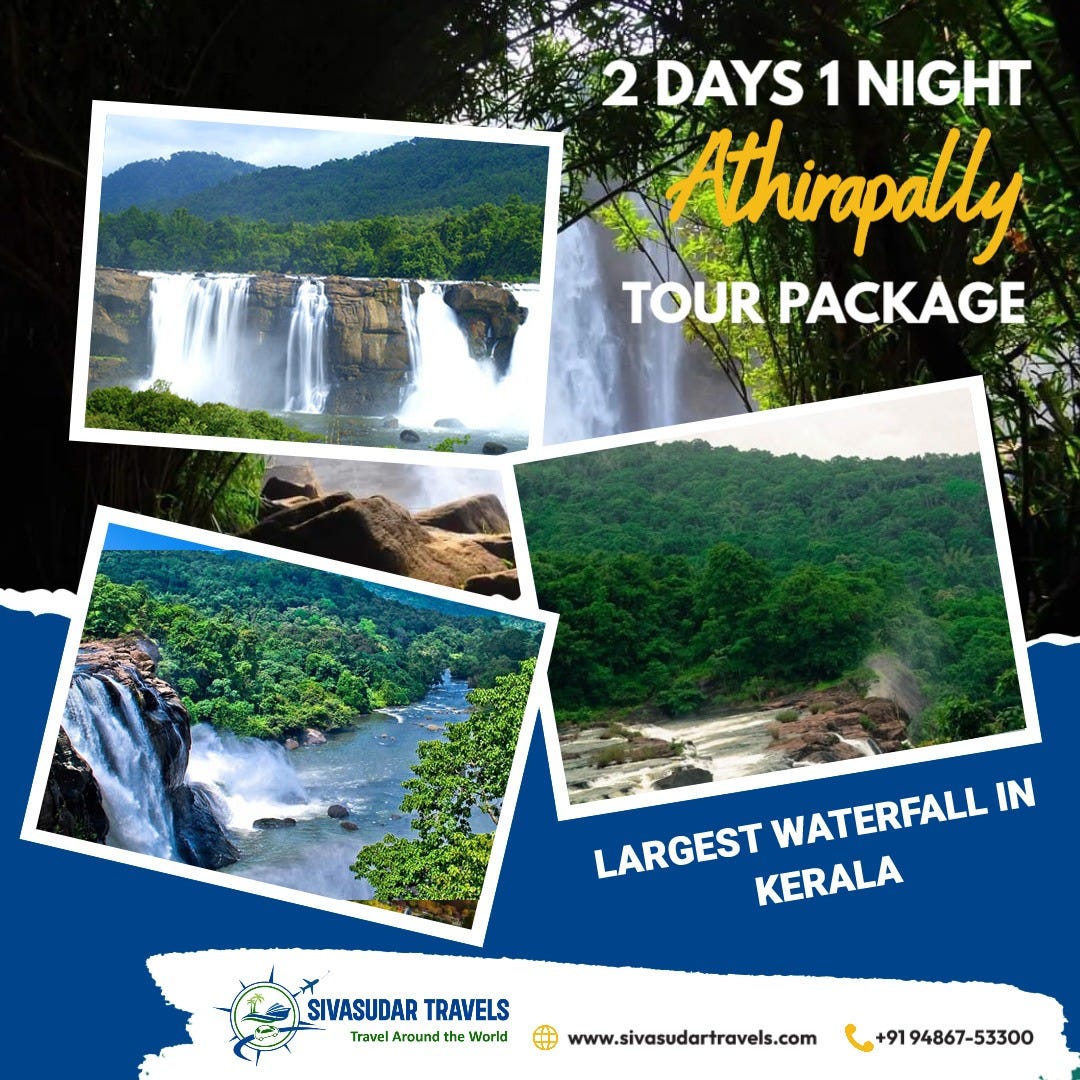 2 Days 1 Night Athirapally Tour Package - Sivasudartravels - Medium