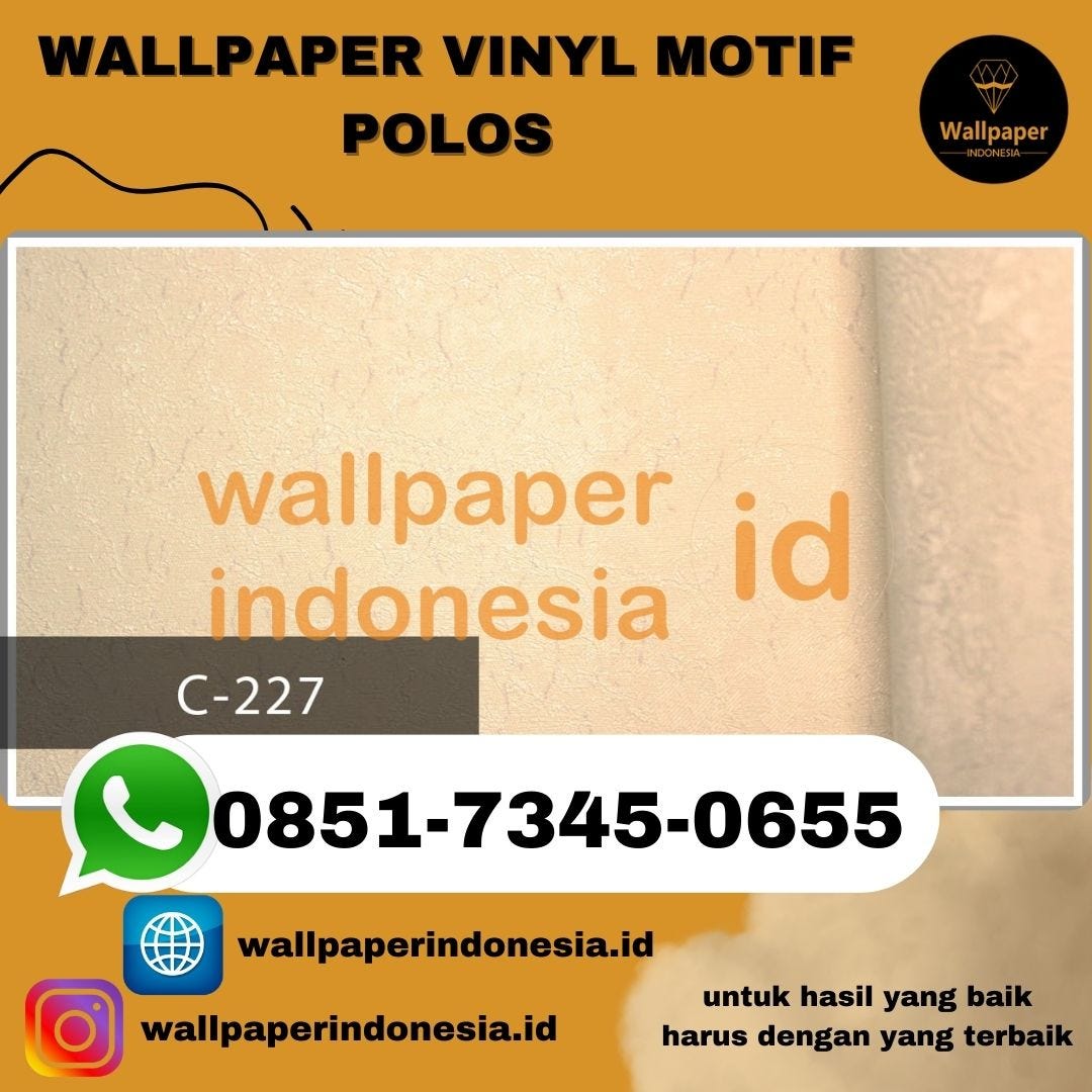 wallpaper vinyl motif polos - Jasawallpaperindonesia - Medium