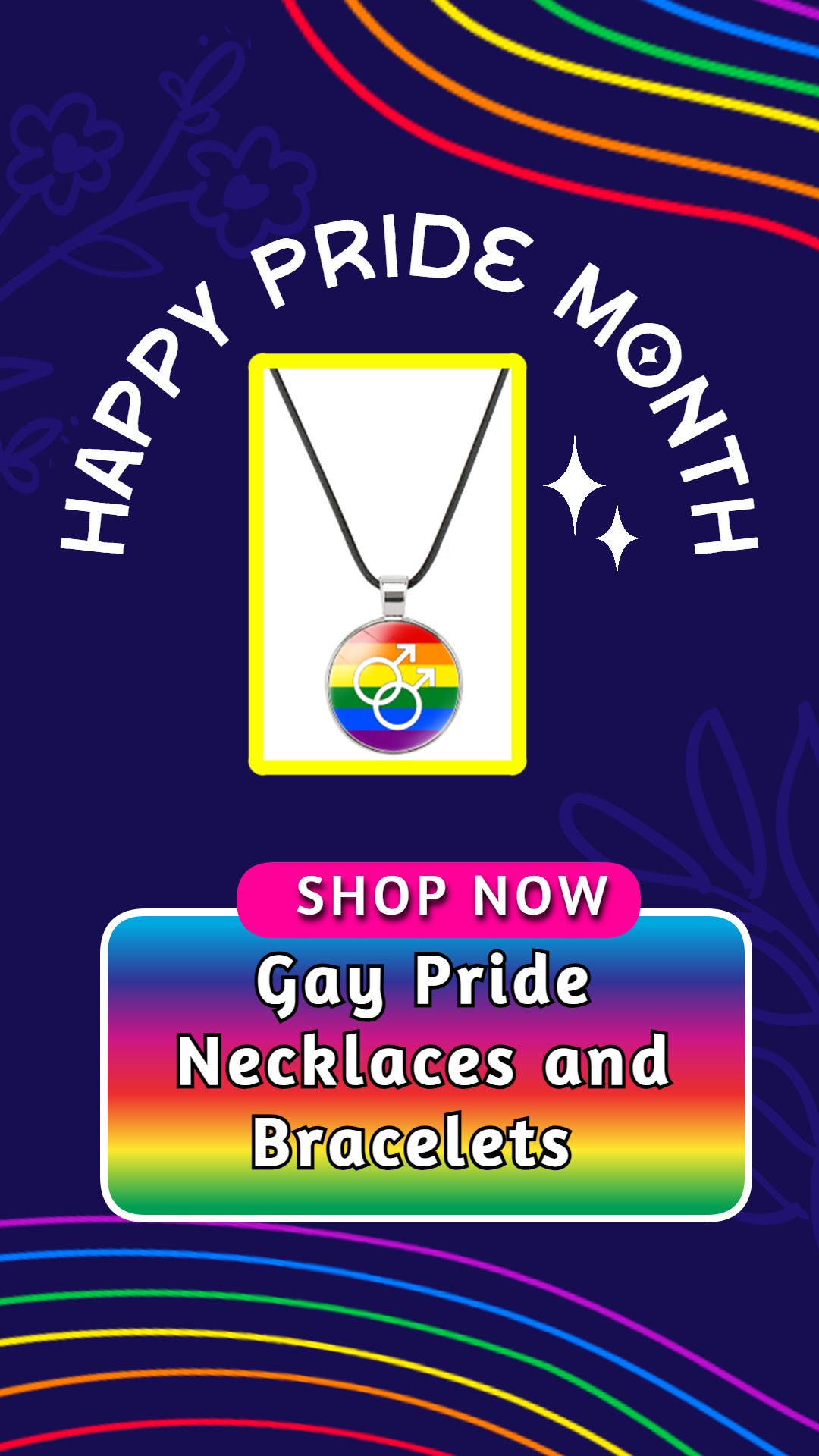 Celebrate Love with Vibrant Gay Pride Necklaces and Bracelets ...
