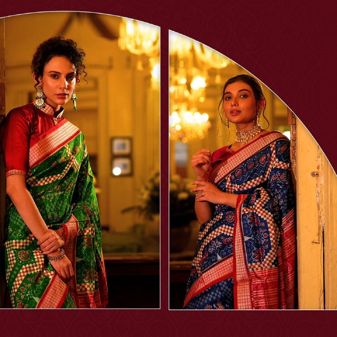 Sakshi Handloom | Sambalpuri Ikat Saree Price - Sakshi Handloom - Medium