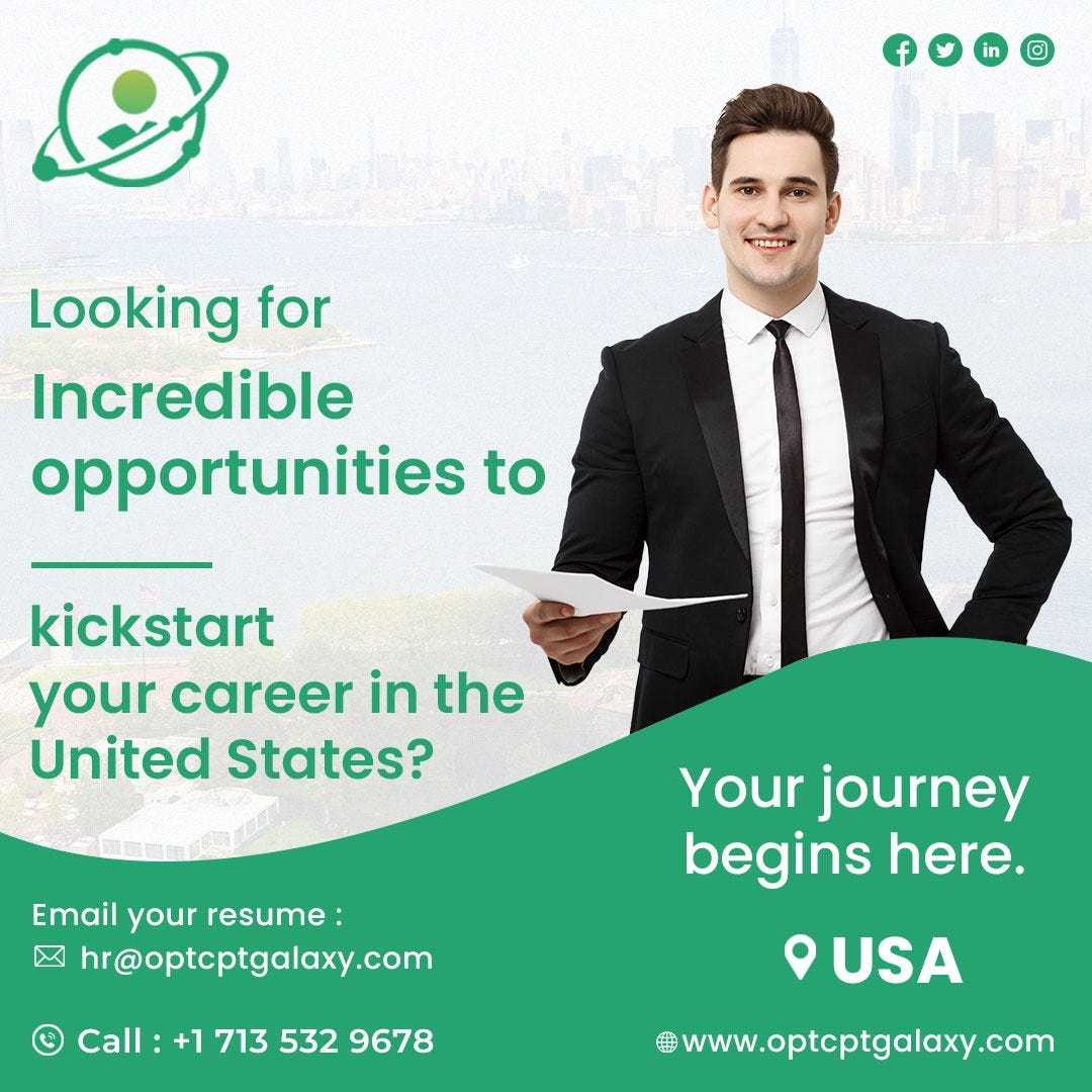 opt cpt jobs - Srisavitha - Medium