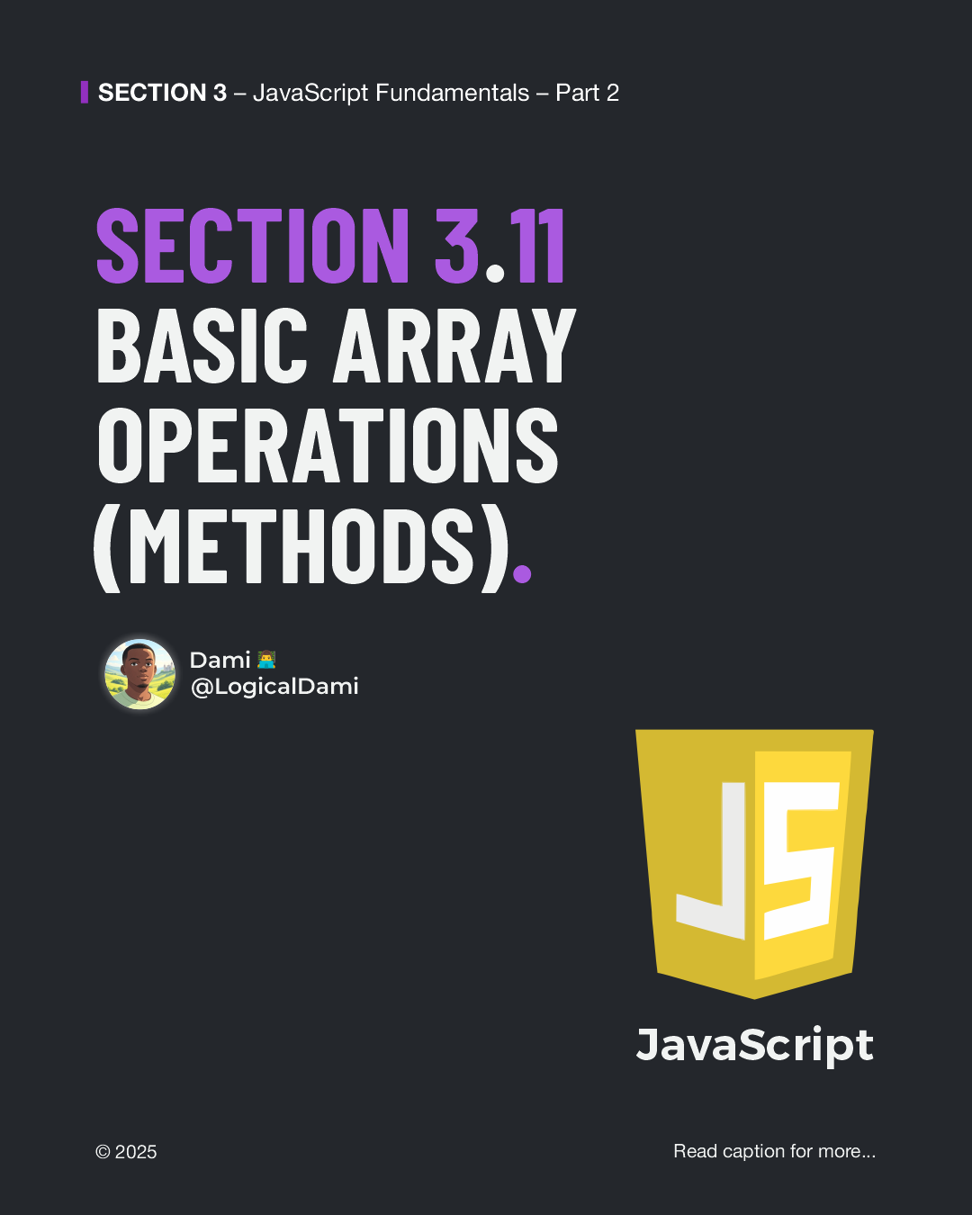 Section 3.11 — Basic Array Operations (Methods) | by LogicalDami | Medium