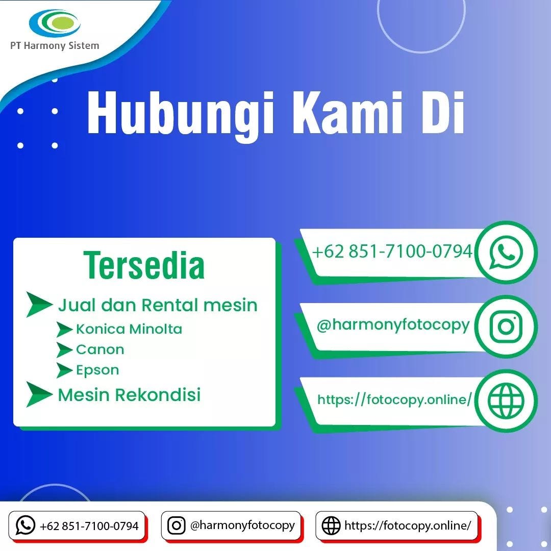 Distributor Resmi Konica Printer Paper Jam BERGARANSI!!!, WA/TELP 0851 ...