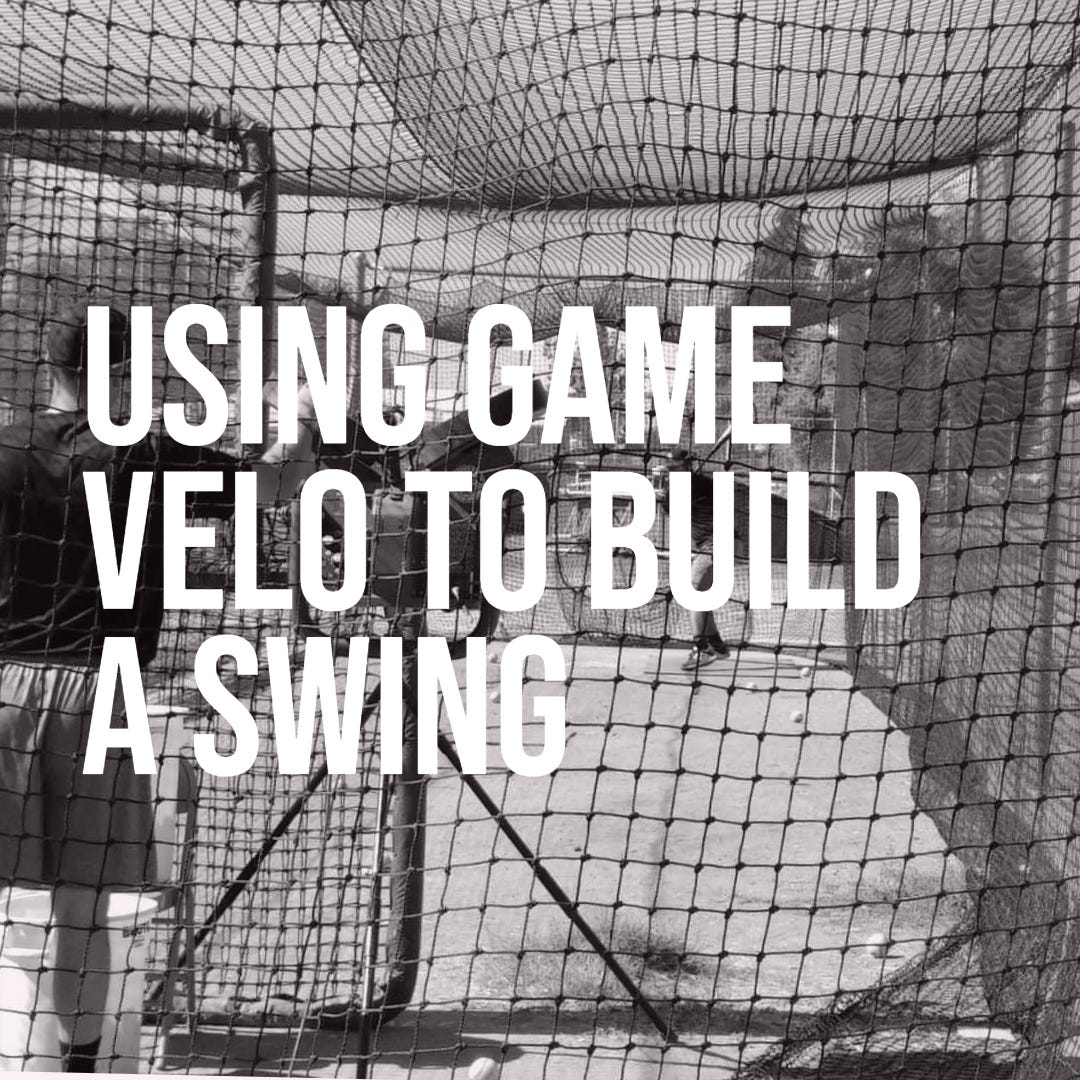 I spoke earlier about building a game swing and not just a swing for ...