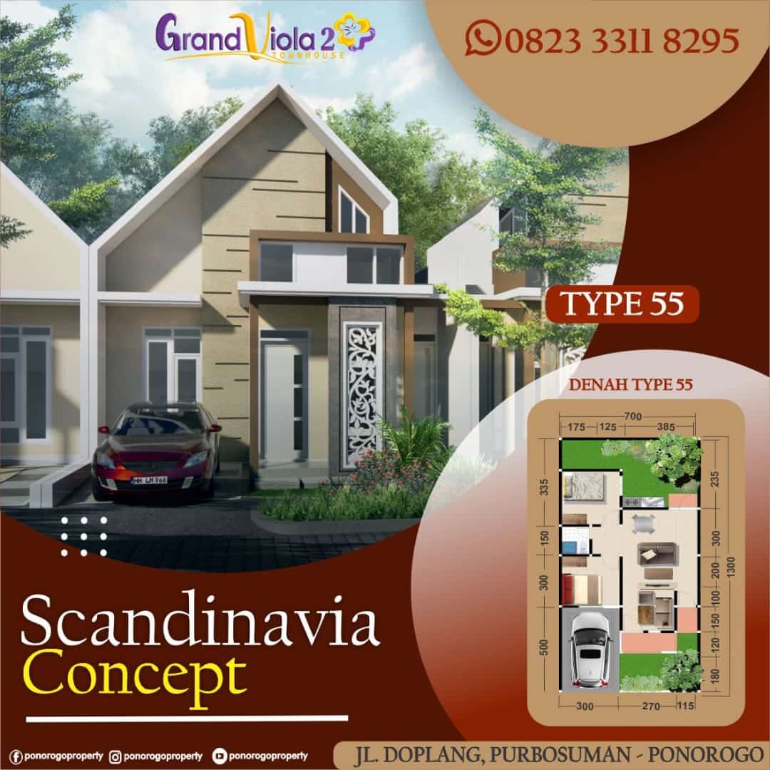 PERUMAHAN DI PONOROGO. GRAND VIOLA TOWN HOUSE 2 KAMAR TIDUR | by Solih ...