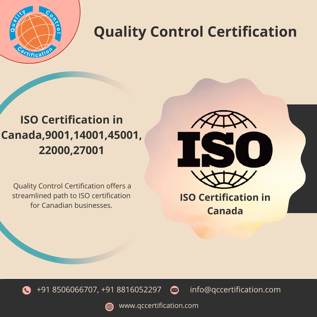 ISO Certification in Canada,9001,14001,45001,22000,27001 ...