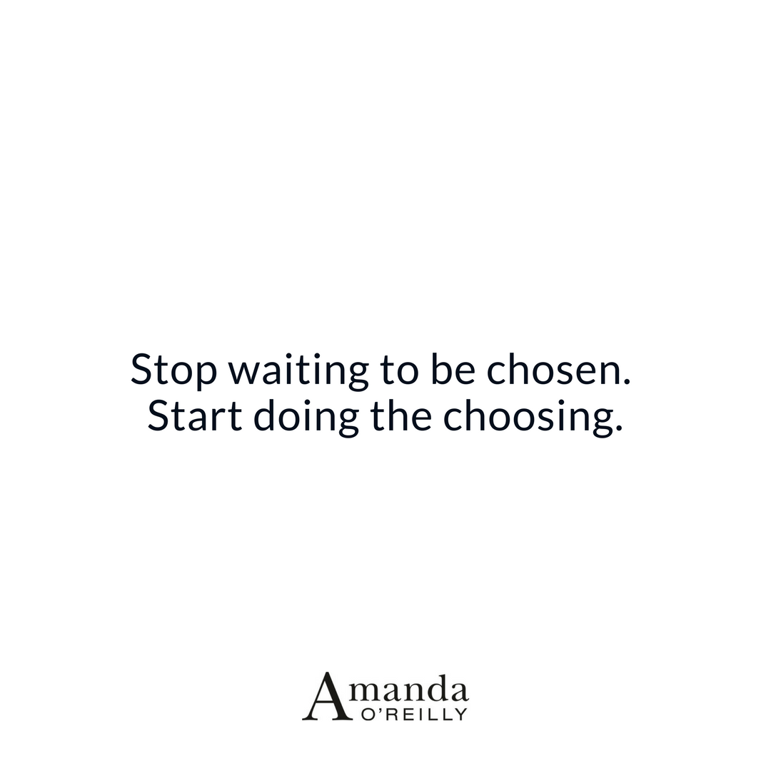 Choosing Vs being Chosen.. I just got off a coaching call and we… | by ...