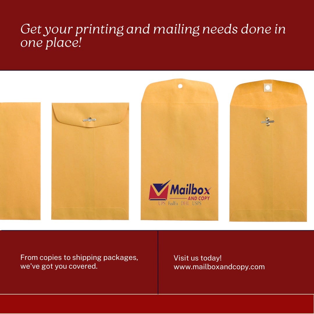 Get your printing and mailing needs done in one place! - Mailboxandcopy - Medium
