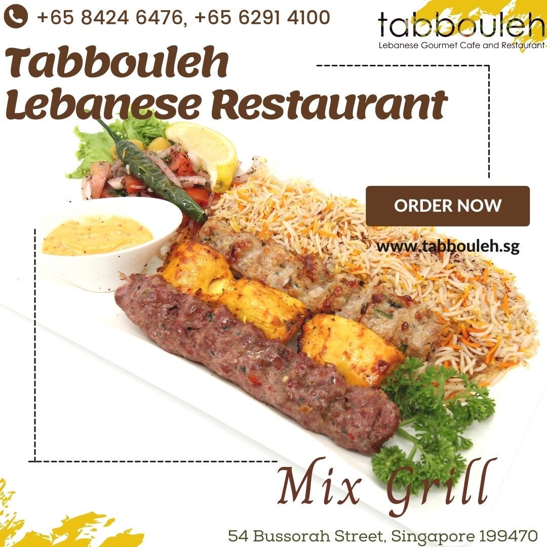 Tabbouleh Lebanese Restaurant providing you Home Delivery Services ...