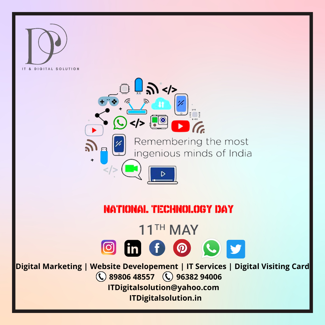 National Technology Day - Itdigitalsolution - Medium