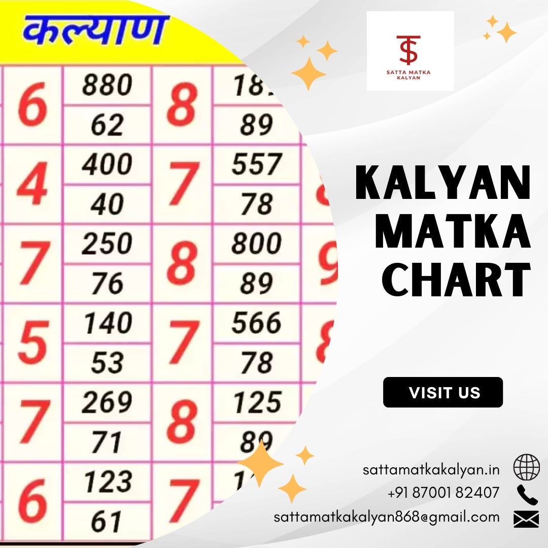 Cracking the Code of Kalyan Matka Chart with SattaMatkaKalyan.in - Sattamatkakalyan - Medium