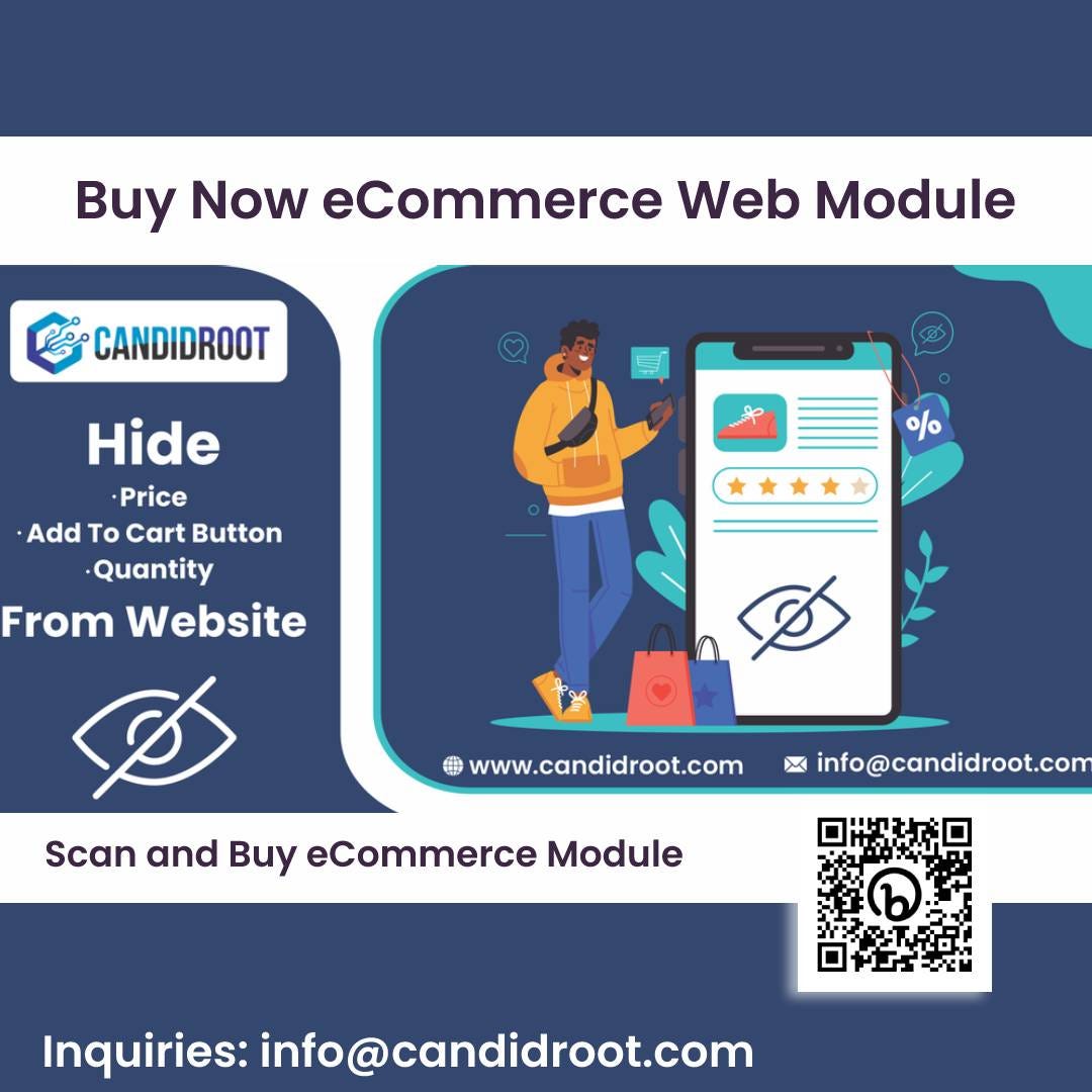 Hide Price Add To Cart Button Quantity From The Website Module Candidroot Solutions Odoo