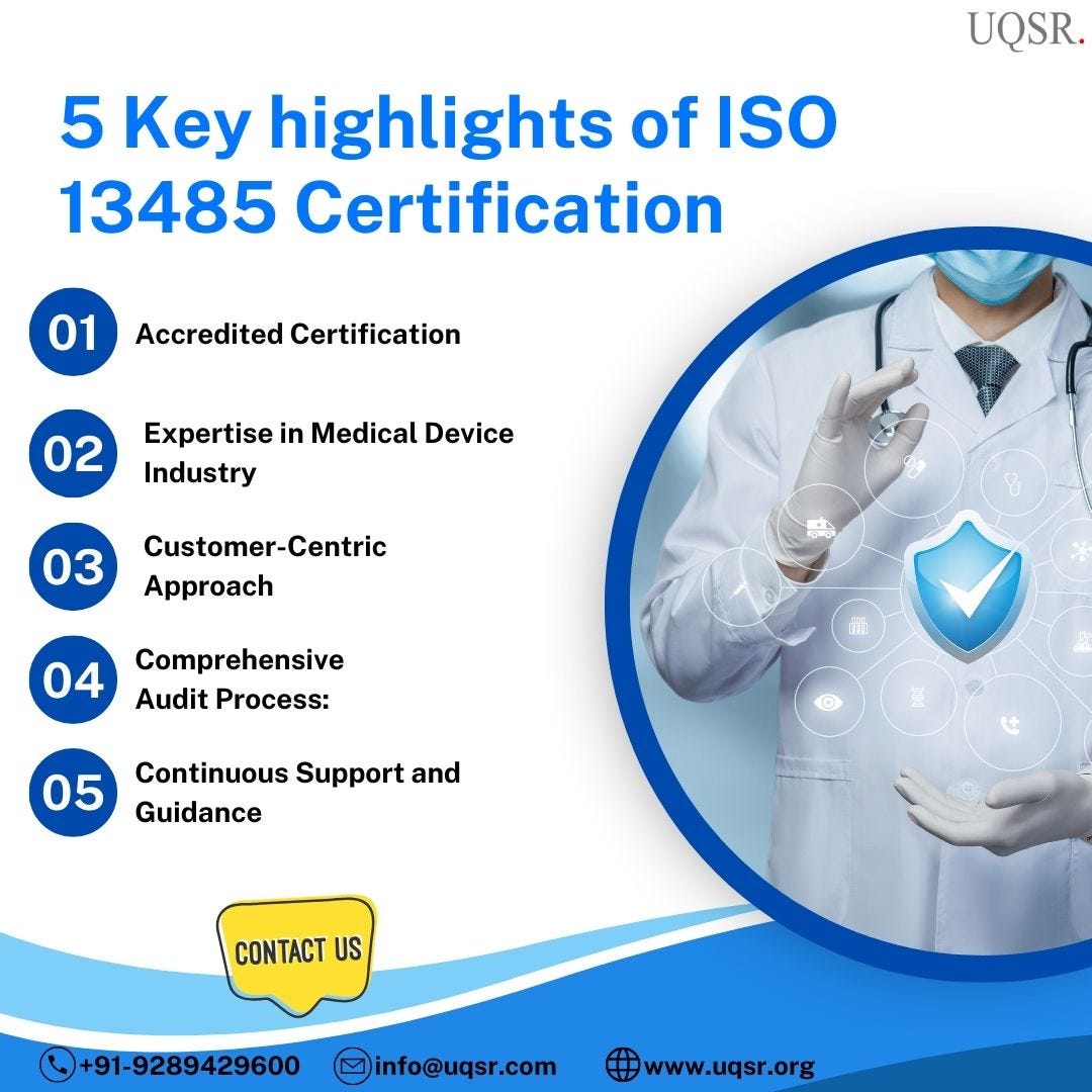 Navigating ISO 13485 Certification: A Roadmap to Quality Excellence | by UQSR Global Private ...