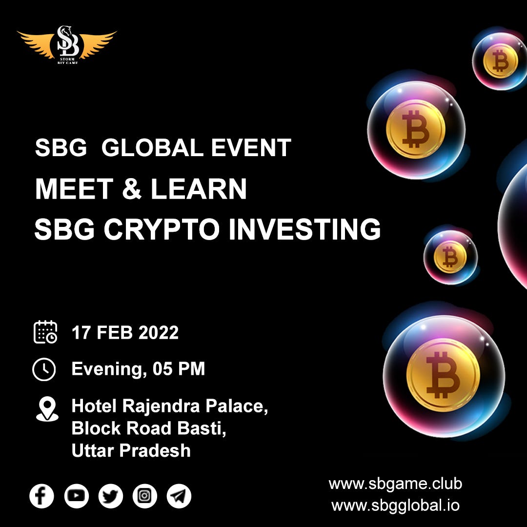 SBG — A CRYPTO INVESTMENT TOOL - Sbgclubsocial - Medium