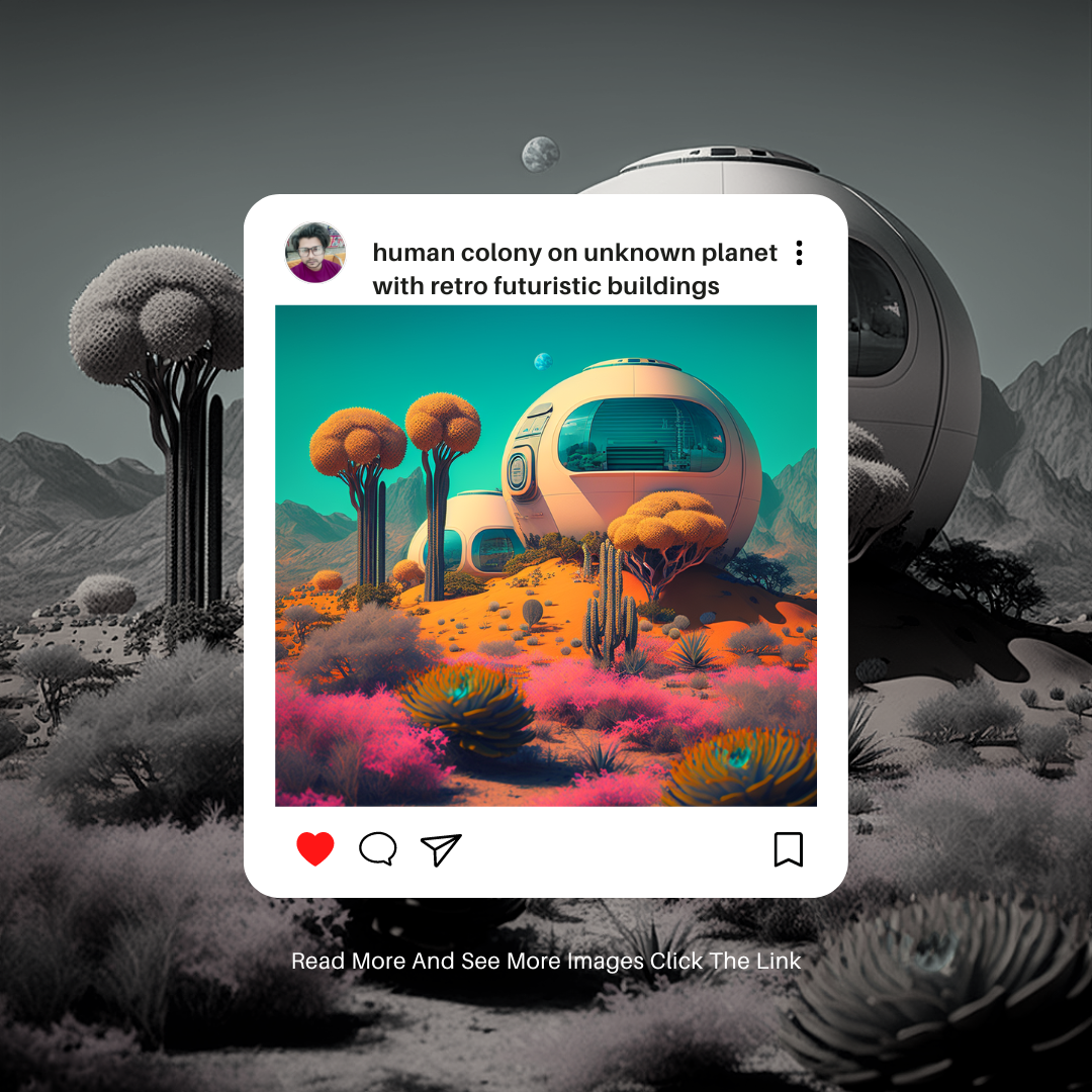 Human colony on an unknown planet with retro-futuristic buildings | by ...